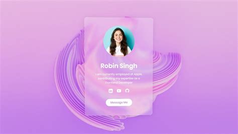 Calendar Card Ui Design Glassmorphism Html Css And Javascript Coding Snow Vitrinedossonhos
