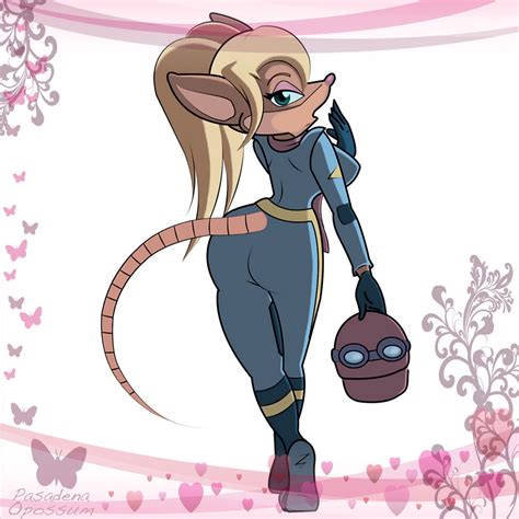 Rule 34 Color Crash Series Female Female Only Furry Mammal Marsupial Opossum Pasadena O