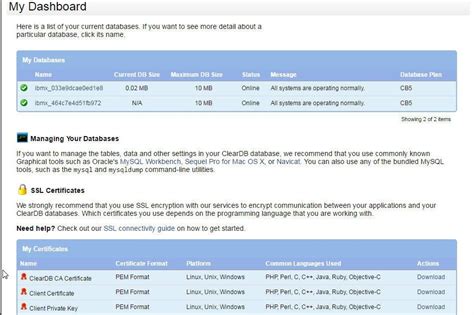 Using Toad Edge With Mysql Database On Ibm Bluemix
