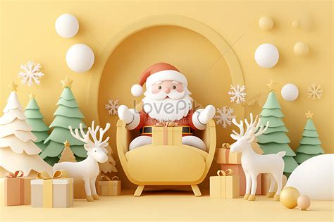 산타클로스와 선물 일러스트 무료 다운로드 Lovepik