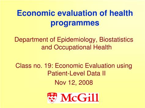Ppt Economic Evaluation Of Health Programmes Powerpoint Presentation Id 3655406