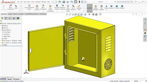 Solidworks Sheet Metal Tutorial Design Of Electrical Enclosure In