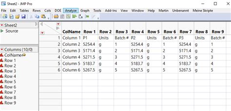 Updating A Jmp Data Table From A Spreadsheet Made Easy Part 2 Jmp