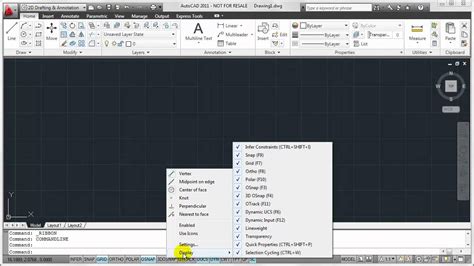 Autocad Drawing Mode Icon Display Options Youtube