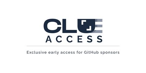 Github Clue Access Clue Access Exclusive Early Access For Github Sponsors