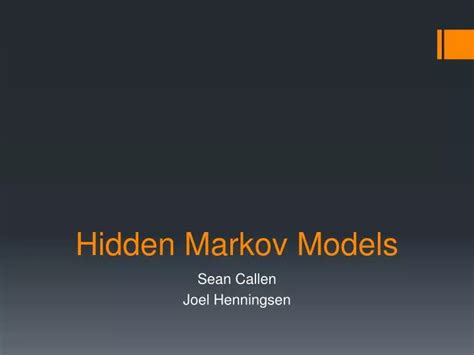 PPT Hidden Markov Models PowerPoint Presentation Free Download ID 6366685