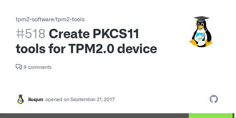 Create PKCS Tools For TPM Device Issue Tpm Software Tpm Tools GitHub