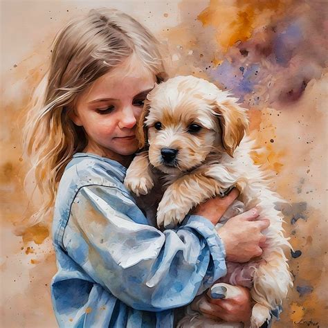 Download Girl Puppy Cute Royalty Free Stock Illustration Image Pixabay