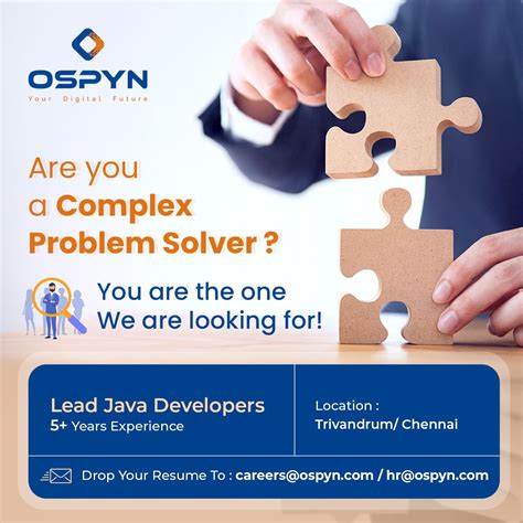 leadjavadeveloper hiringimmediately javadeveloper technoparkjobs