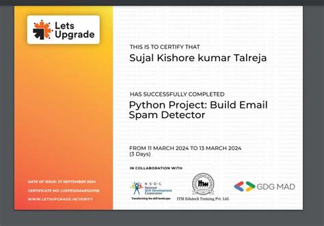 Sujal Kishore Kumar Talreja On Linkedin Machinelearning