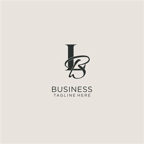 Initials Lb Letter Monogram With Elegant Luxury Style Corporate
