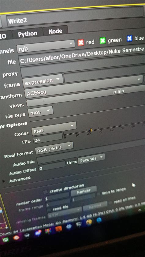 Nuke Render Colorspace Rnukevfx