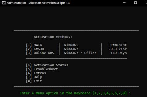 Activation Script 1 8 Active Windows 10 11 Và Office các phiên bản