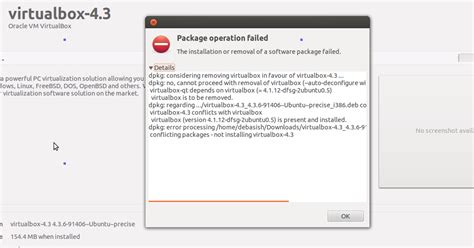 Problem While Installing Virtual Box Ask Ubuntu