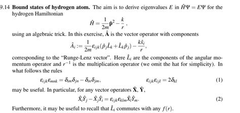 Solved Bound States Of Hydrogen Atom The Aim Is To Derive
