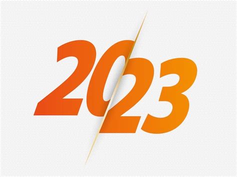 Premium Vector 2023 Sign For New Year