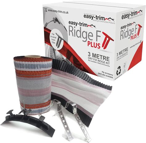 Easyridge F Dry Fix Ridge Kit 6m Black Uk Diy And Tools