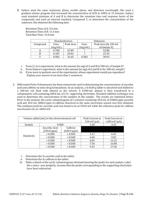 UPD Samplexes Readings And Materials UPD Chem 101 2 Problem Set 3 Second Sem 2012 2013