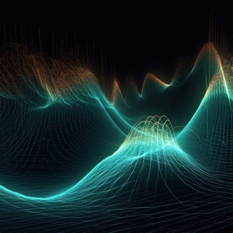 Premium Ai Image Physics Waves Abstract Illustration Created Using Generative Al Tools
