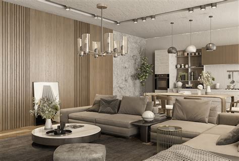 Modern Interior Design For Living Rooms And Kitchens That Blend Style