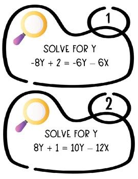 Solving Equations For A Variable Solving Literal Equations Scavenger Hunt
