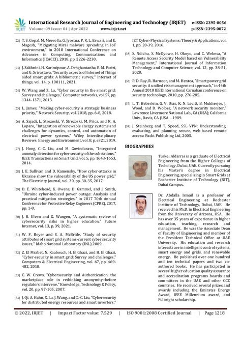 Cyber Security Issues In Smart Grids Pdf