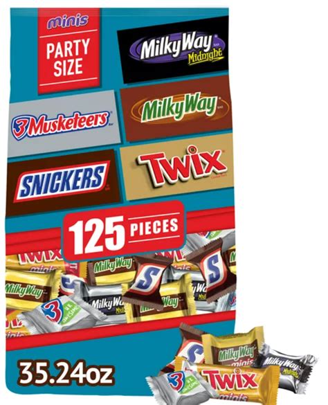 Mars Mixed Snickers Twix Variety Pack 125ct Wilson Inmate Package Program Inc