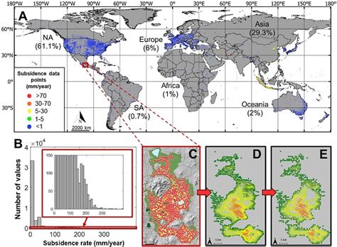 New Map Shows Global Land Subsidence Rates Spatial Source