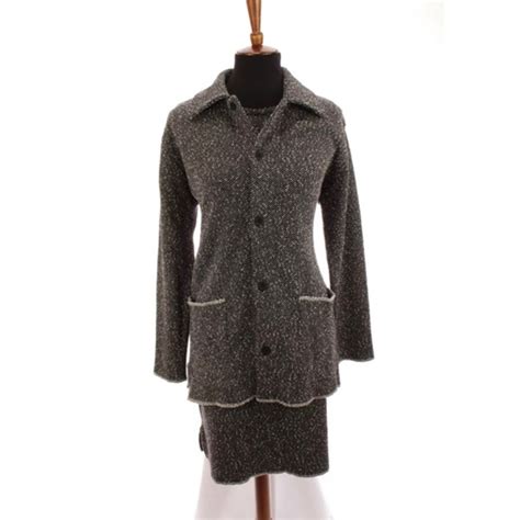 Joan Vass Nieman Marcus Suit Set 2 Large 12 14 Gem