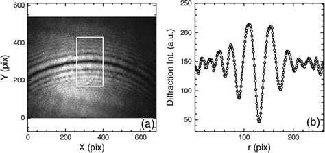 A Experimental 2d Fresnel Diffraction Pattern From The Circular Step Download Scientific