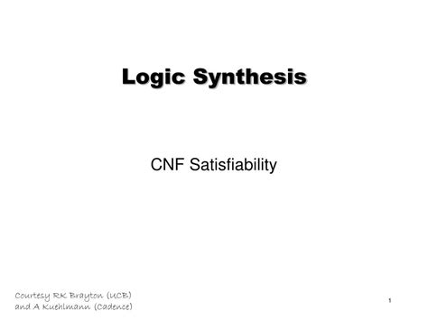 Ppt Logic Synthesis Powerpoint Presentation Free Download Id202765