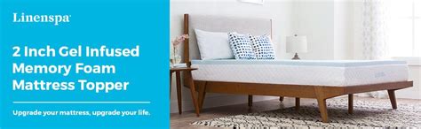 Linenspa 2 Inch Gel Infused Memory Foam Mattress Topper