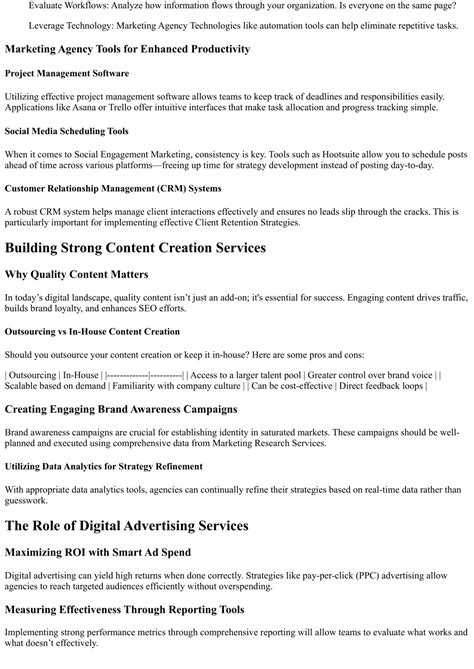 Ppt Boosting Efficiency In Your Marketing Agency Operations