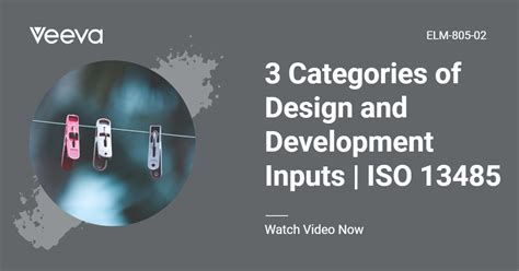3 Categories Of Design And Development Inputs Iso 13485 Learngxp Accredited Online Life