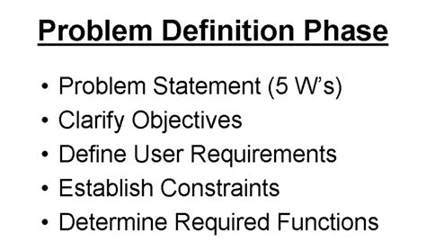 Problem Definition Phase Download Scientific Diagram