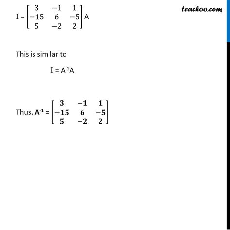 Ex Find Inverse NCERT Ex