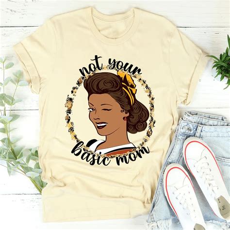 Not Your Basic Mom Tee Peachy Sunday