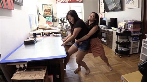 Unsuccessful Move Jamie Daniels Lucy Yang Stuck Struggle Pulling Teeth Grinding Mp4