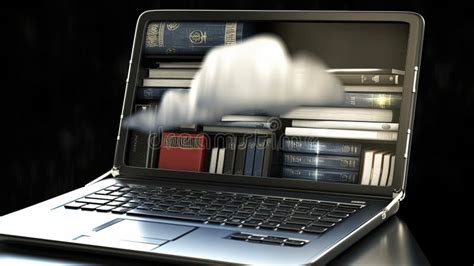 Cloud Computing Concept Laptop S Software And Capabilities Gen Stock