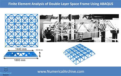 Double Layer Space Frame Using Abaqus