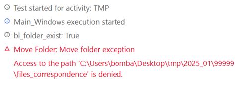 Recently Move Folder Issues An Error Access To The Path Is Denied