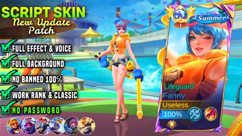 New Update Script Fanny Summer No Password Full Effect And Voice Latest