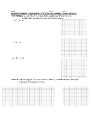 Polynomial Equations Babe Activity Sheet 2 Doc Template PdfFiller