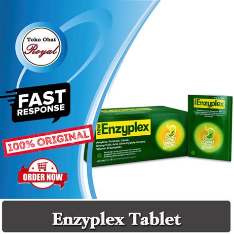 Jual Enzyplex Strip 4 Tablet Enzym Pencernaan Dan Kembung Jakarta