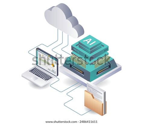 Artificial Intelligence System Server Data Analysis Stock Vector Royalty Free 2486411611