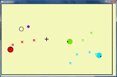 Gui For Multiple Robot Waypoint Control The Crosshairs Are The Cursor Download Scientific