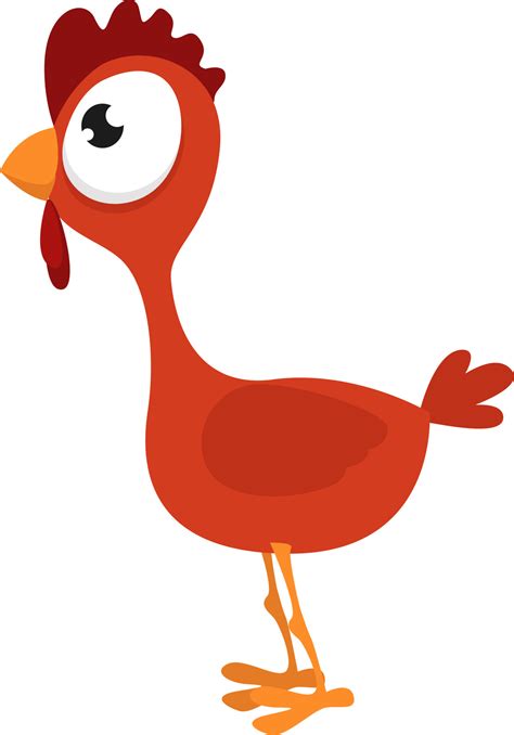 Gallina Roja Joven Ilustración Vector Sobre Fondo Blanco 13683659 Vector En Vecteezy