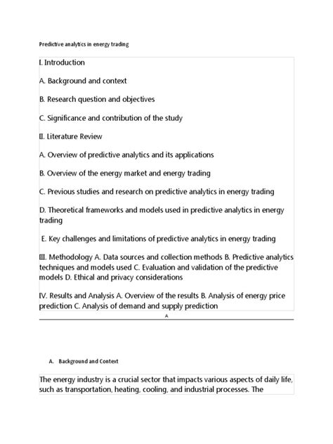 Predictive Analytics In Energy Trading Pdf Predictive Analytics