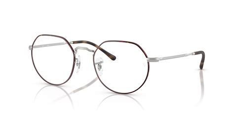 Jack Optics Eyeglasses With Polished Matt Havana On Matt Silver Frame