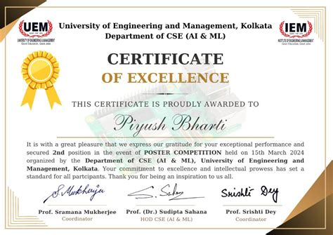 Piyush Bharti On Linkedin Achievement Cse Aiml Proudmoment